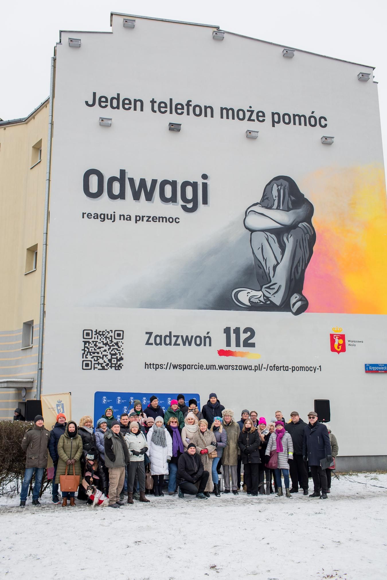 Mural na warszawskiej Woli » Niebieska Linia IPZ